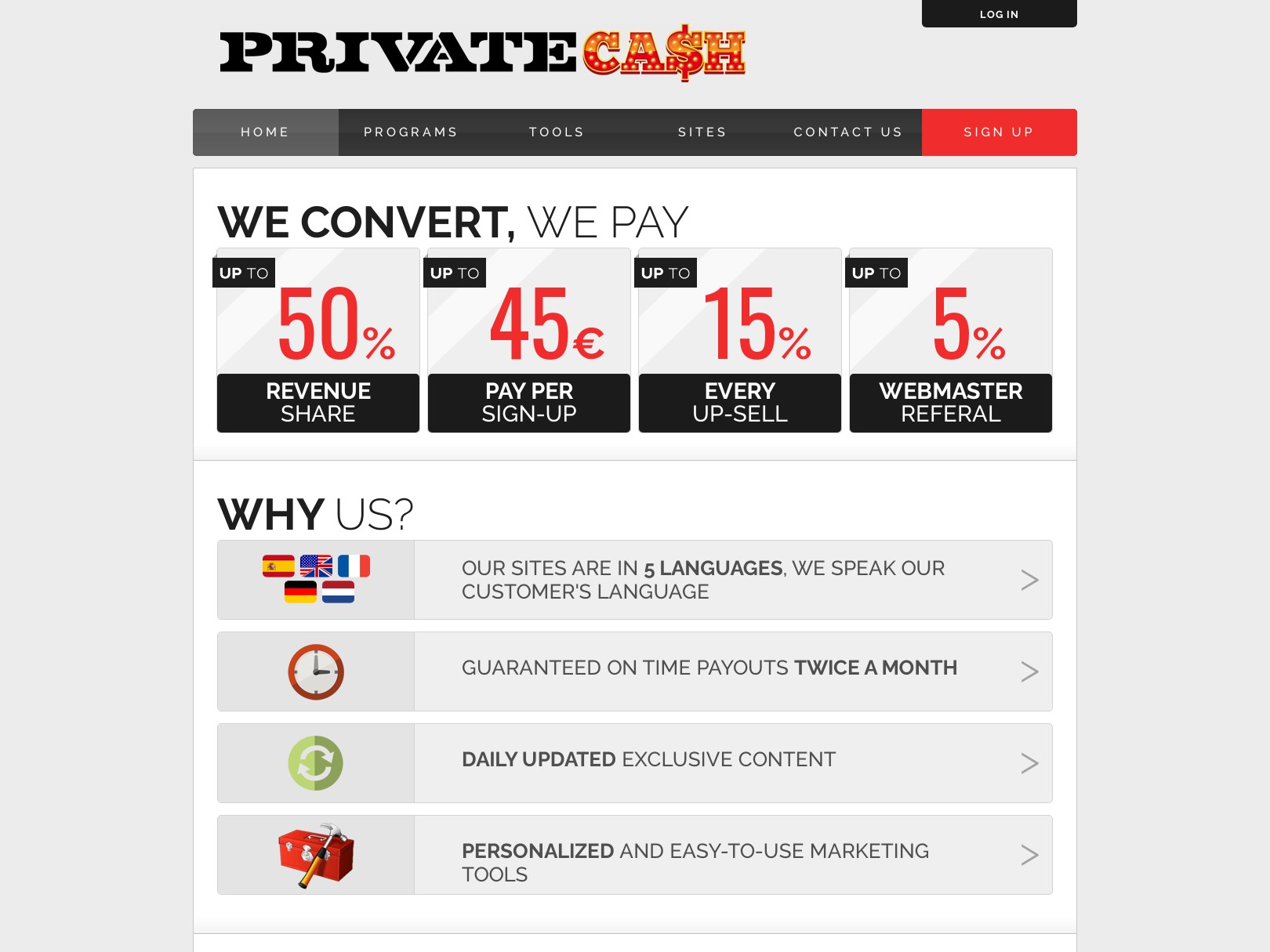 Private Cash and 28+ Affiliate Programs Like Private Cash | TAP
